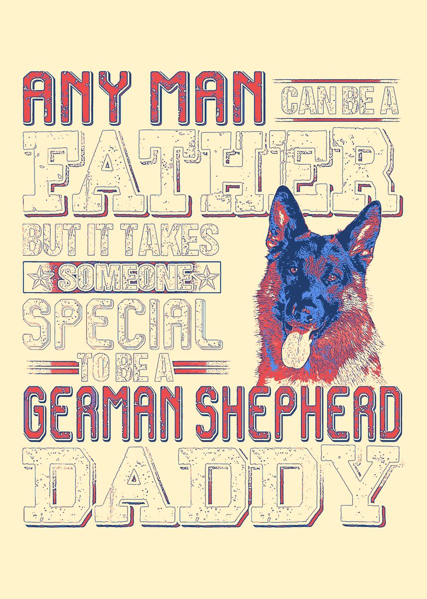 'German Shepherd' Poster, picture, metal print, paint by Emmanuel ...