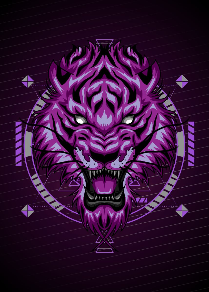 'TIGER TOXIC' Poster, picture, metal print, paint by arif purnomo ...