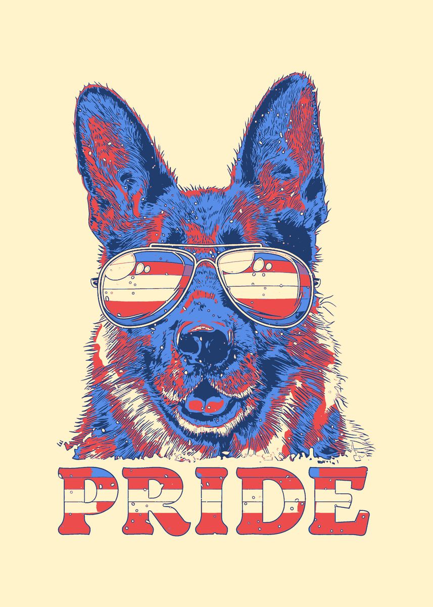 'German Shepherd' Poster by Cleopatra | Displate