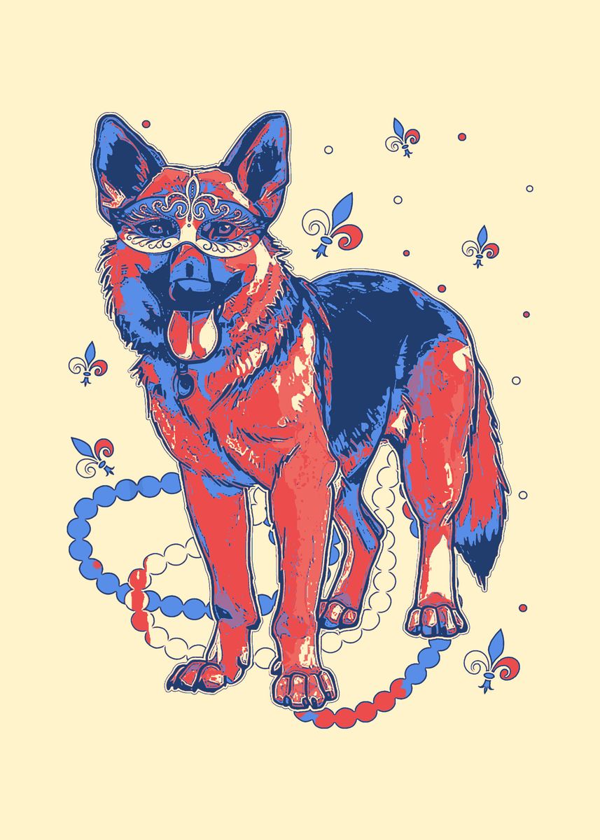 'German Shepherd' Poster by Jade | Displate