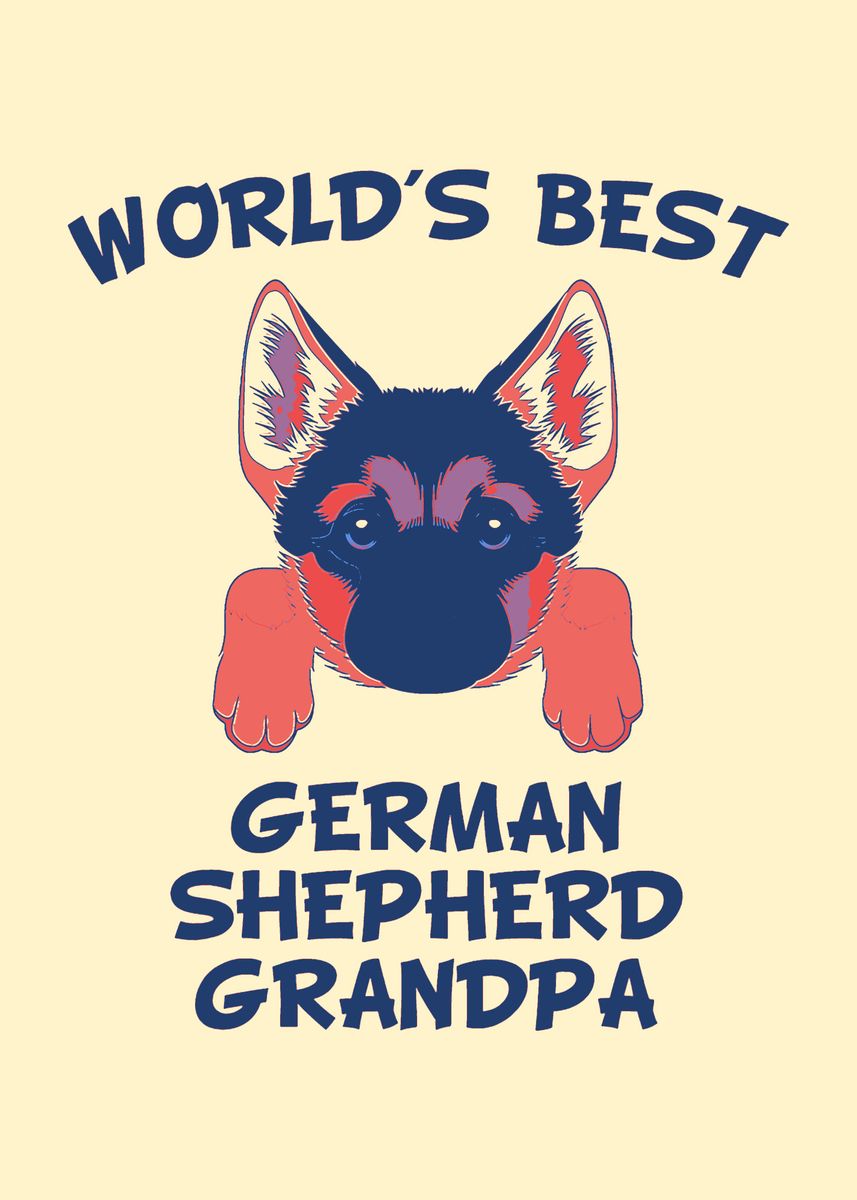 'German Shepherd' Poster by Elizabeth | Displate