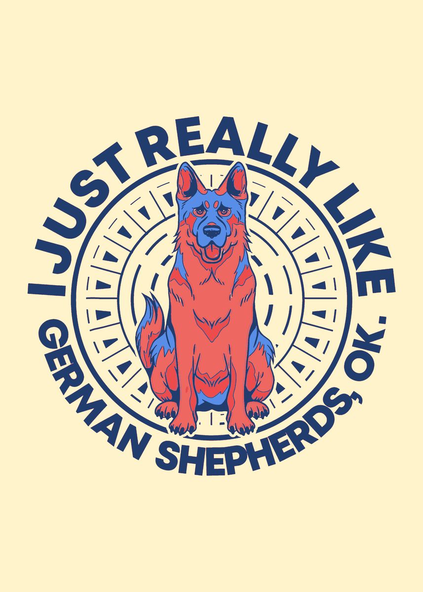 'German Shepherd' Poster by Gemma | Displate