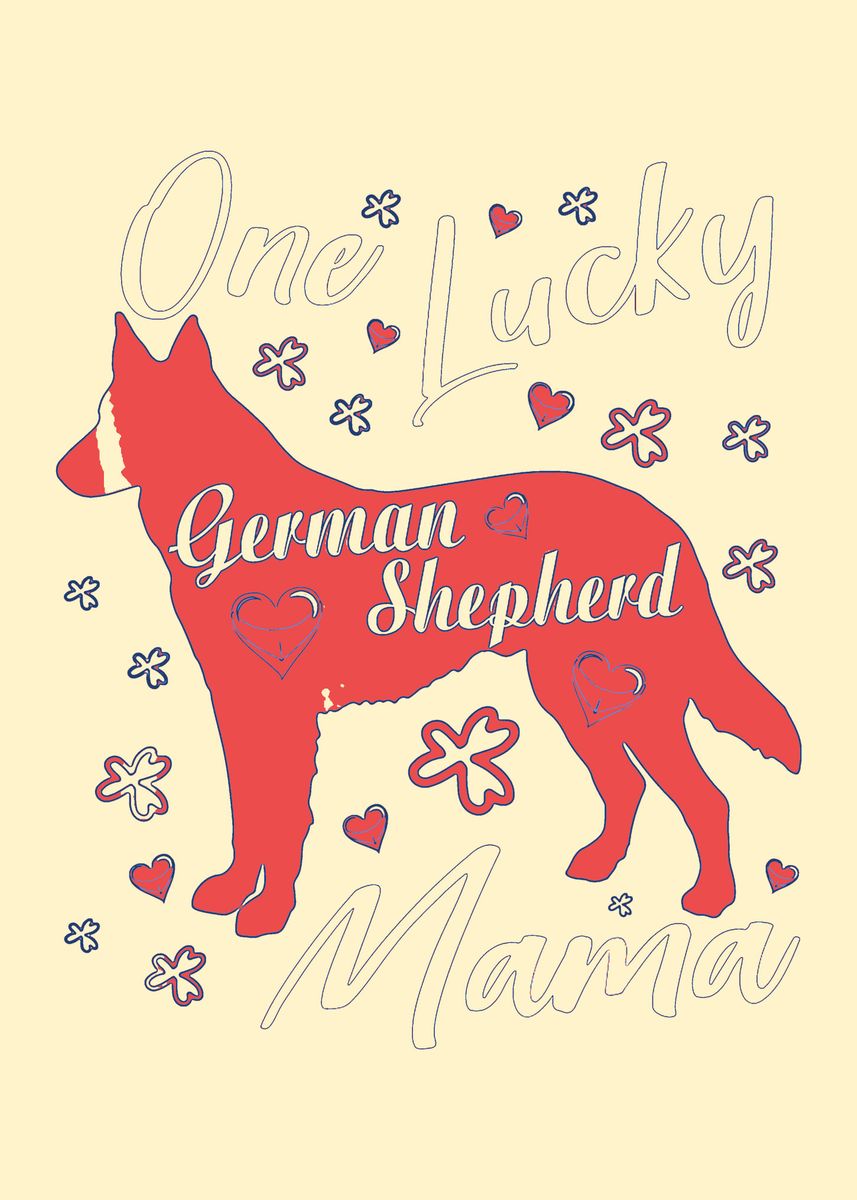 'German Shepherd' Poster by Gemma | Displate
