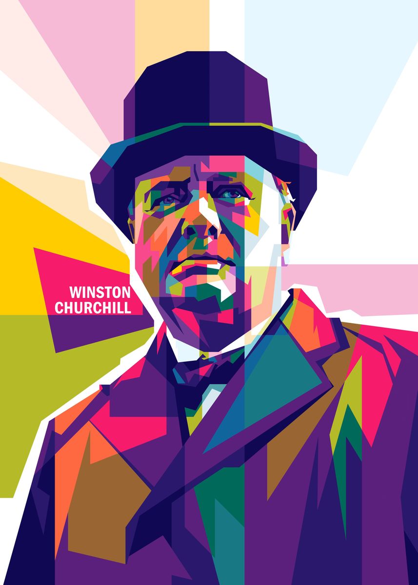 'Winston S Churchill' Poster by Andre Fahrizal | Displate
