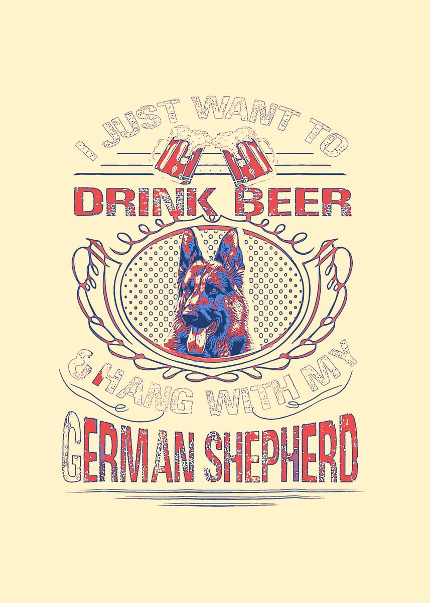 'German Shepherd' Poster by Gemma | Displate