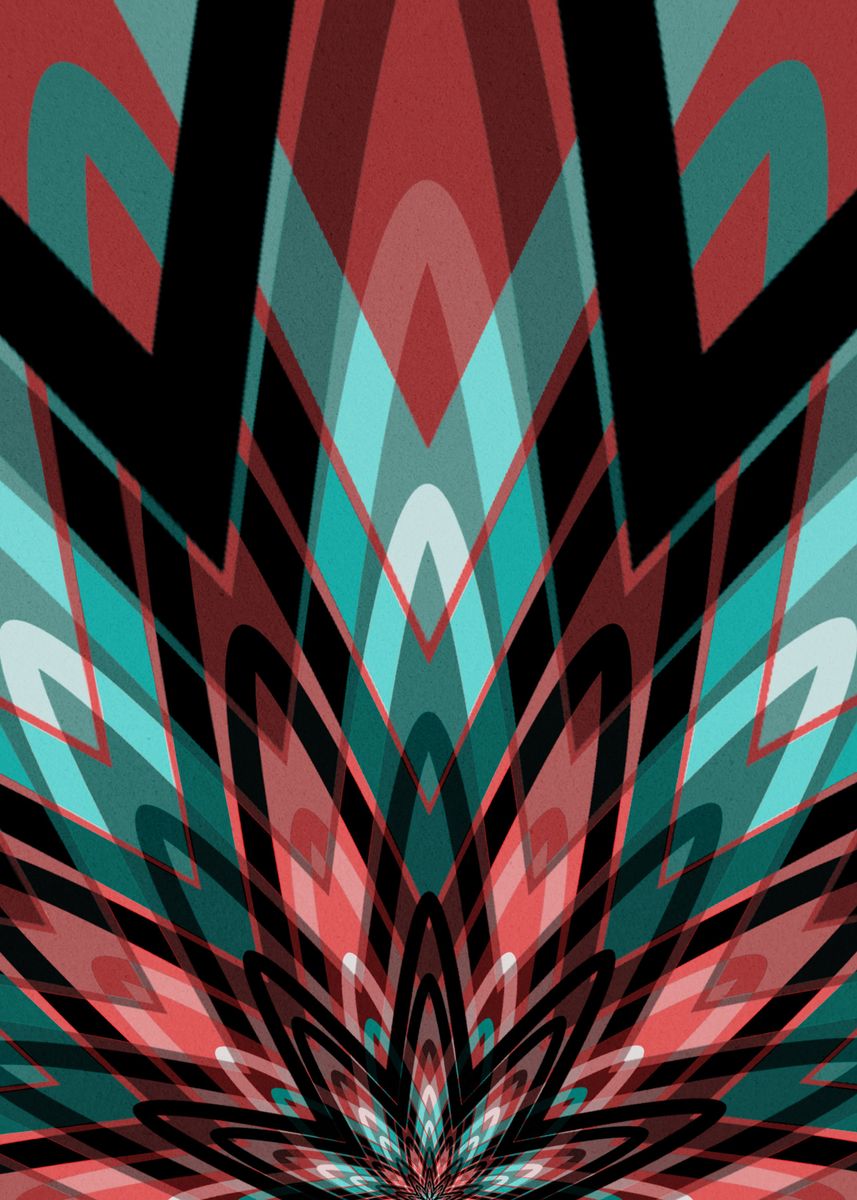 'Geometric Inception' Poster by Athar Art House | Displate