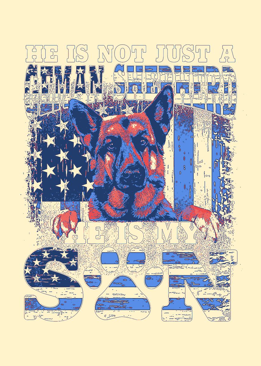 'German Shepherd' Poster by Helen | Displate