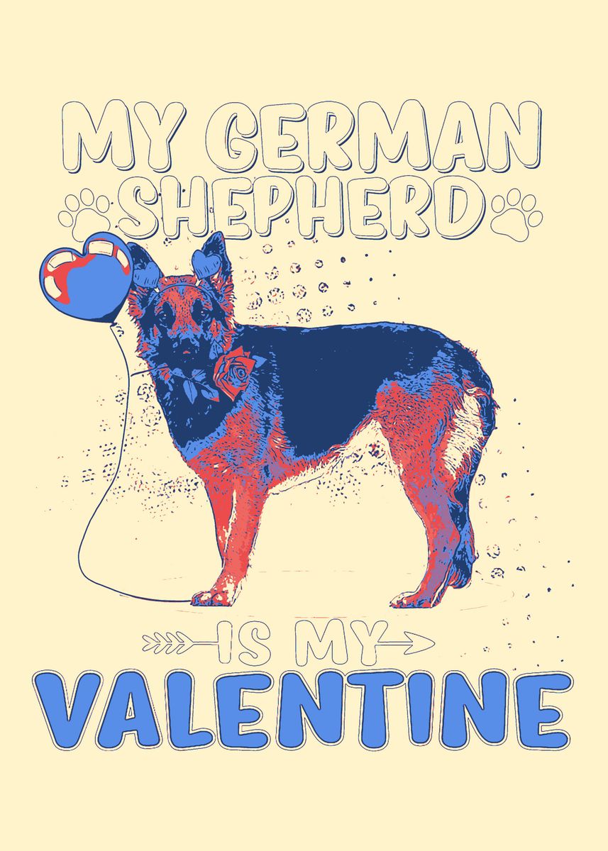 'German Shepherd' Poster by Dorothy | Displate