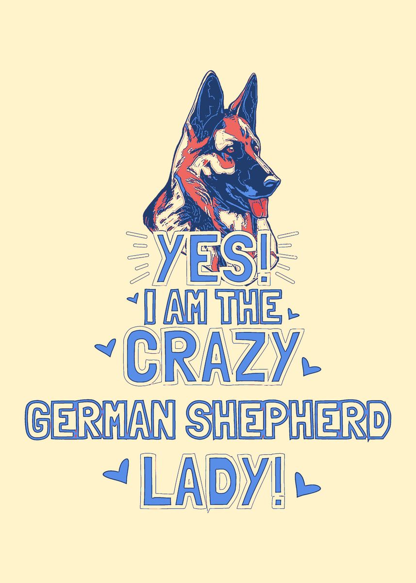 'German Shepherd' Poster by Gemma | Displate