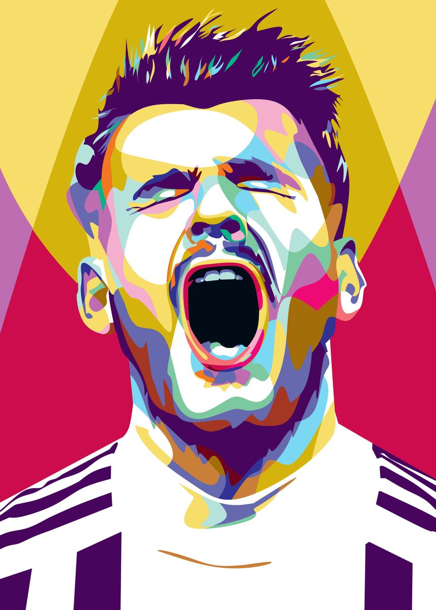 'Alvaro Morata' Poster, picture, metal print, paint by Fajar Sidik ...