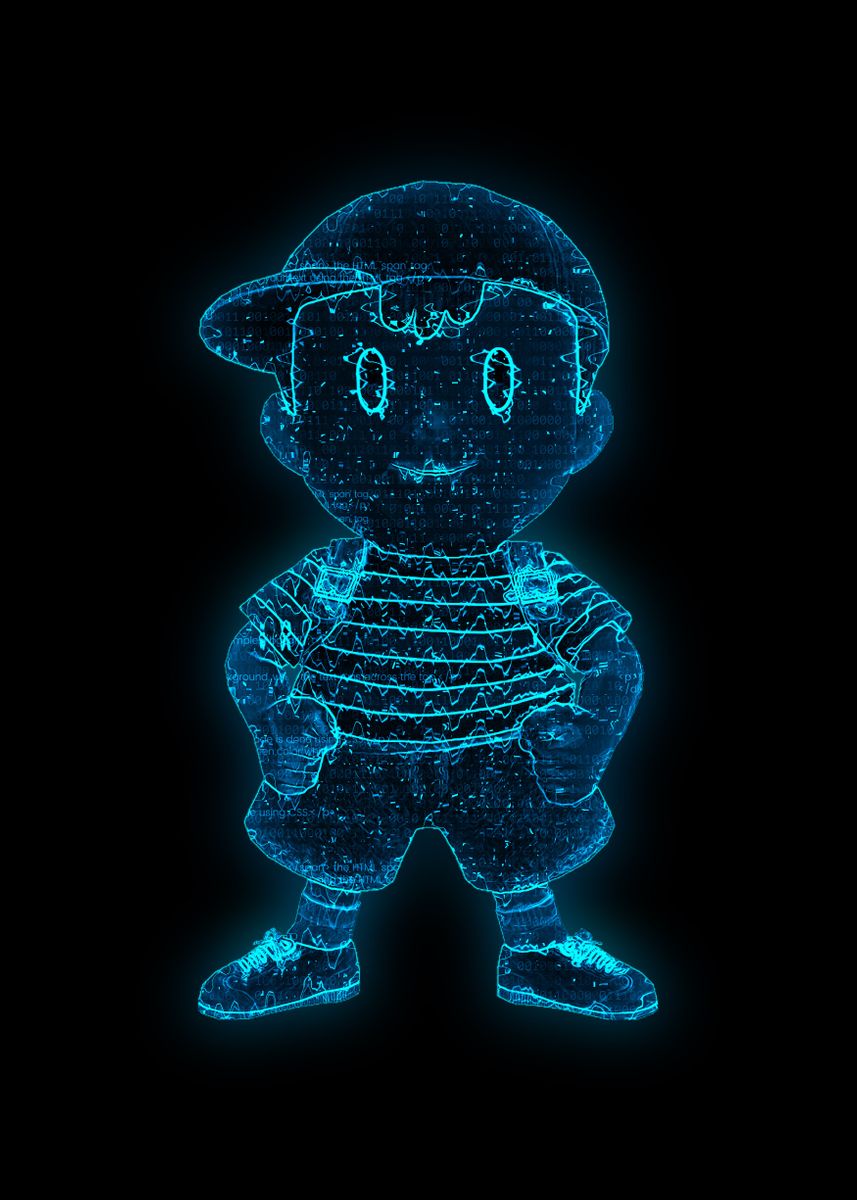 'Ness' Poster, picture, metal print, paint by Black Iris | Displate