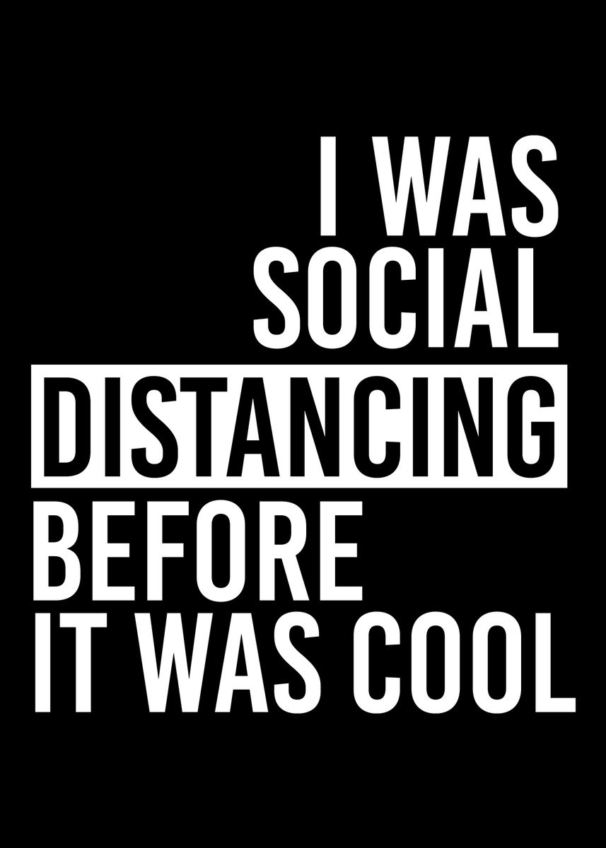 'Social Distancing' Poster, picture, metal print, paint by Art Concept ...