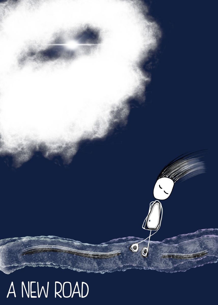 'A NEW ROAD' Poster by Alessandra Zini | Displate