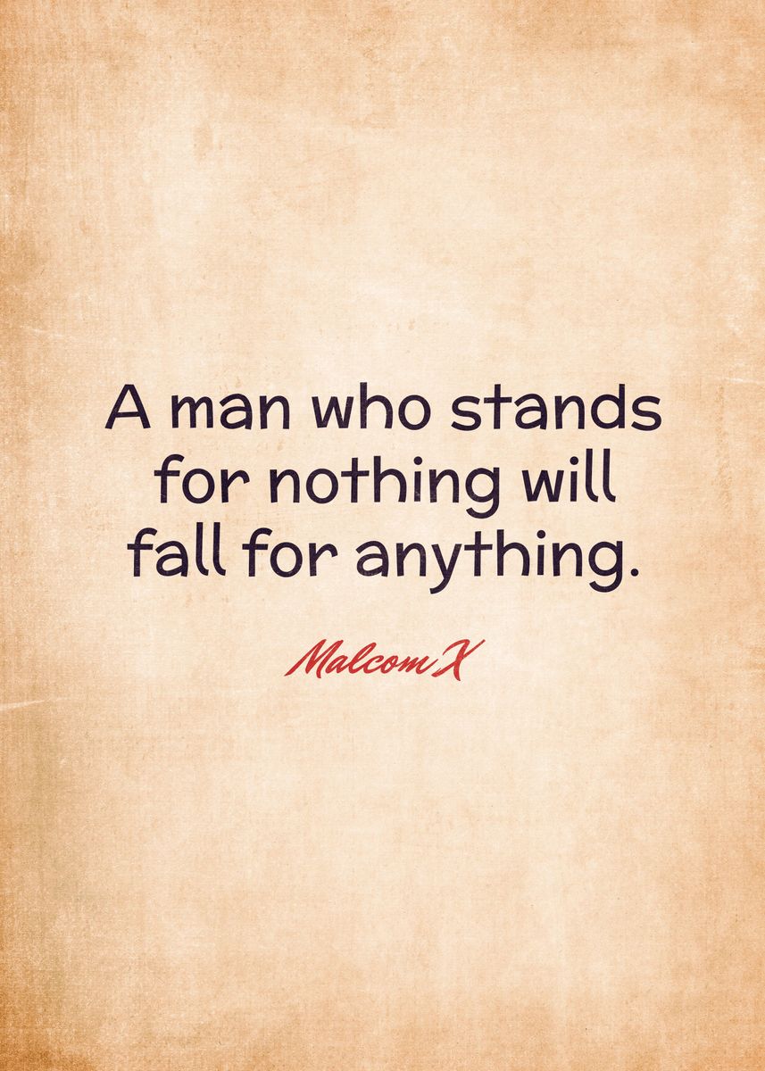 'Quotes Malcom X' Poster, picture, metal print, paint by Dicky Oktavian ...