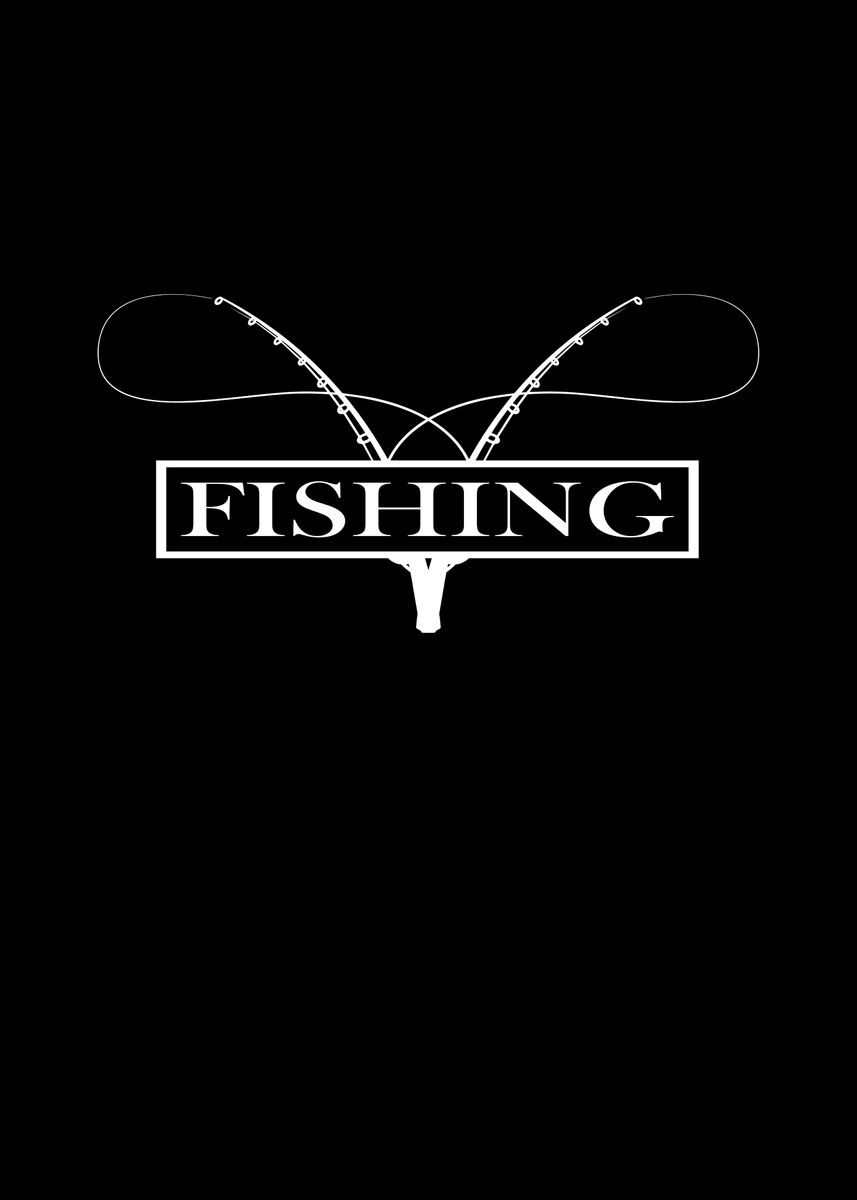 'Fishing' Poster, picture, metal print, paint by bananadesign | Displate