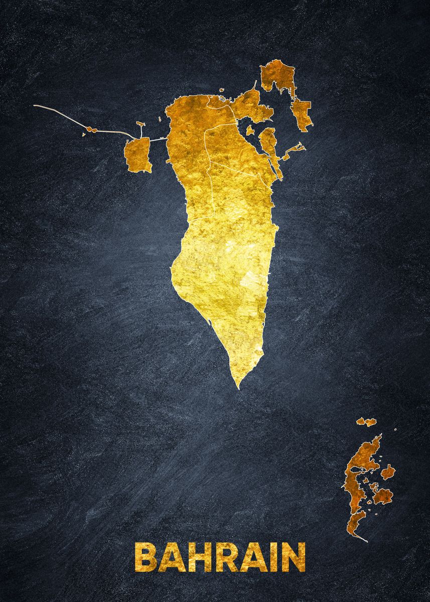 'Bahrain Manama' Poster, picture, metal print, paint by SplashDesign ...