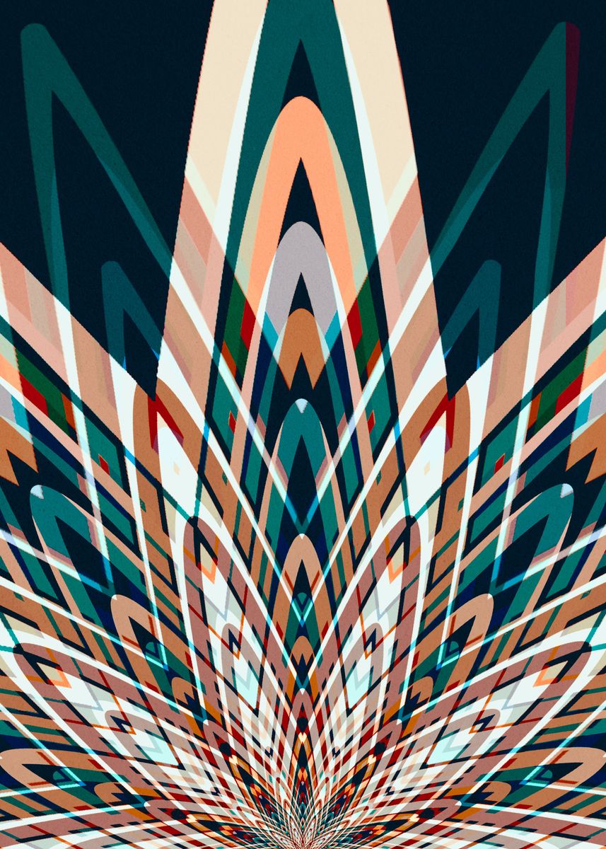 'Geometric Inception' Poster by Athar Art House | Displate