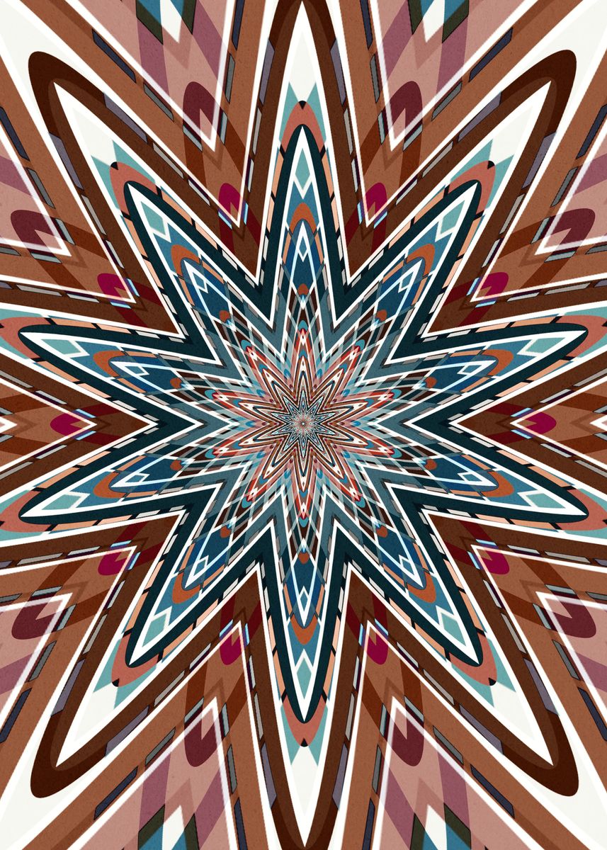 'Geometric Inception' Poster by Athar Art House | Displate