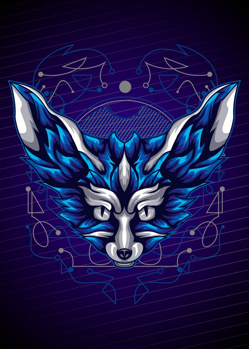 'DARK FOX' Poster, picture, metal print, paint by arif purnomo | Displate