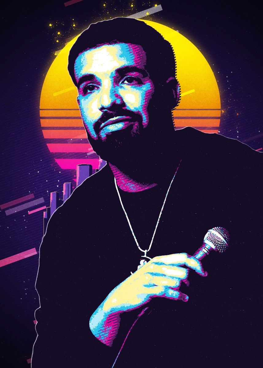 'Drake ' Poster, picture, metal print, paint by San Creative | Displate