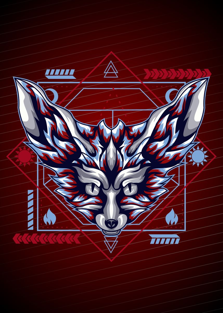 'FOX BLOOD ART' Poster, picture, metal print, paint by arif purnomo ...