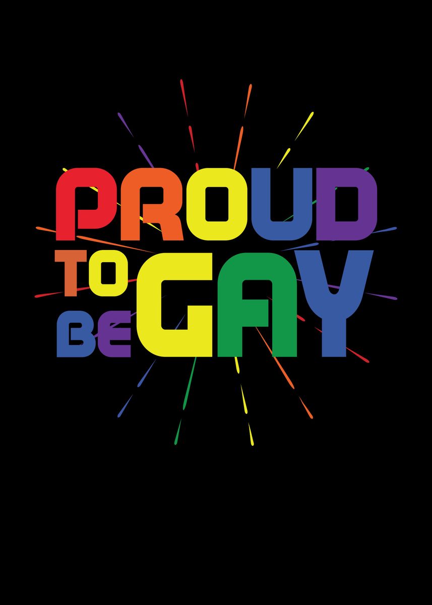 'Gay' Poster, picture, metal print, paint by bananadesign | Displate