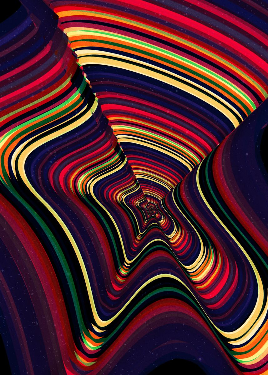 'Fluidity' Poster by Athar Art House | Displate