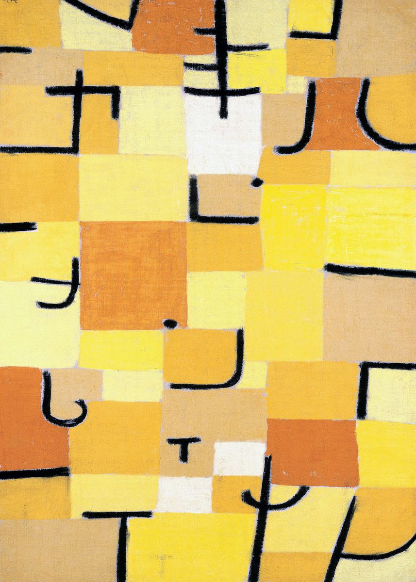 'Paul Klee Signs in Yellow' Poster, picture, metal print, paint by Jon ...