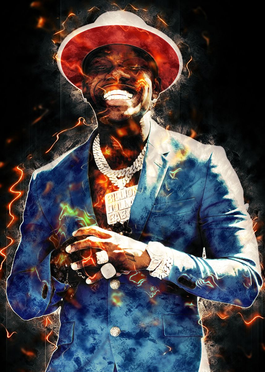 'DaBaby' Poster, picture, metal print, paint by Hipolito Wendorf | Displate