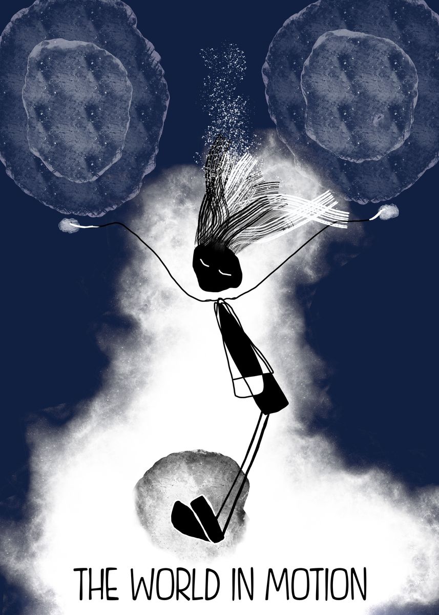 'THE WORLD IN MOTION' Poster by Alessandra Zini | Displate