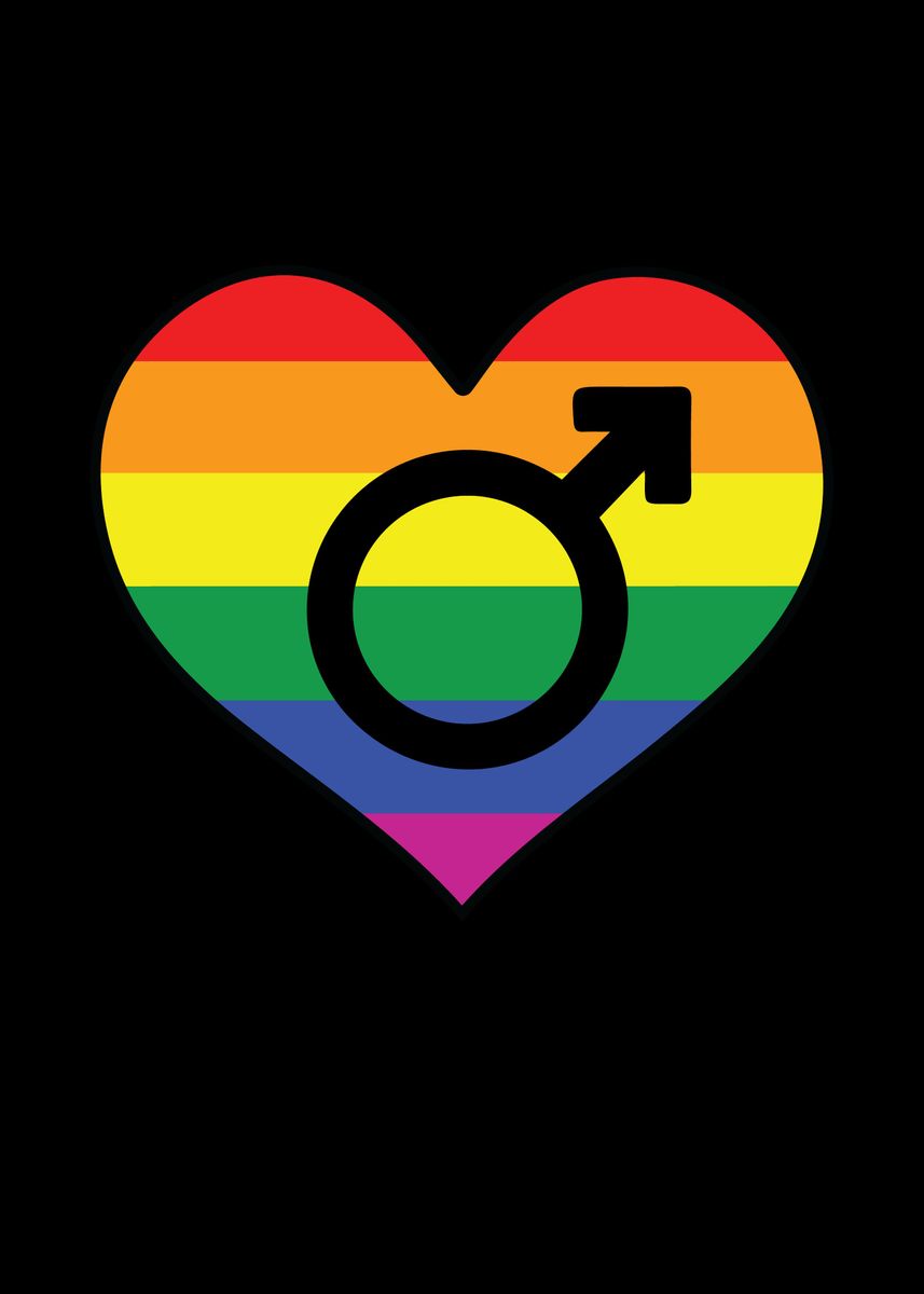 'Gay' Poster, picture, metal print, paint by bananadesign | Displate