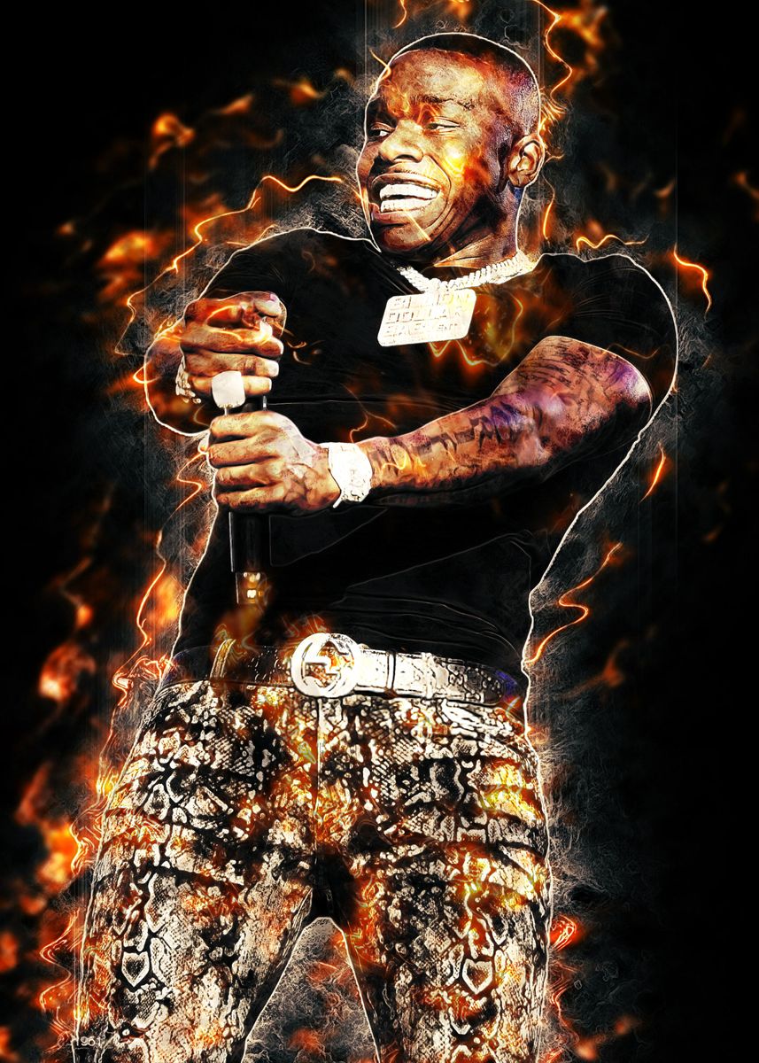 'DaBaby' Poster, picture, metal print, paint by Pierre Yeldell | Displate