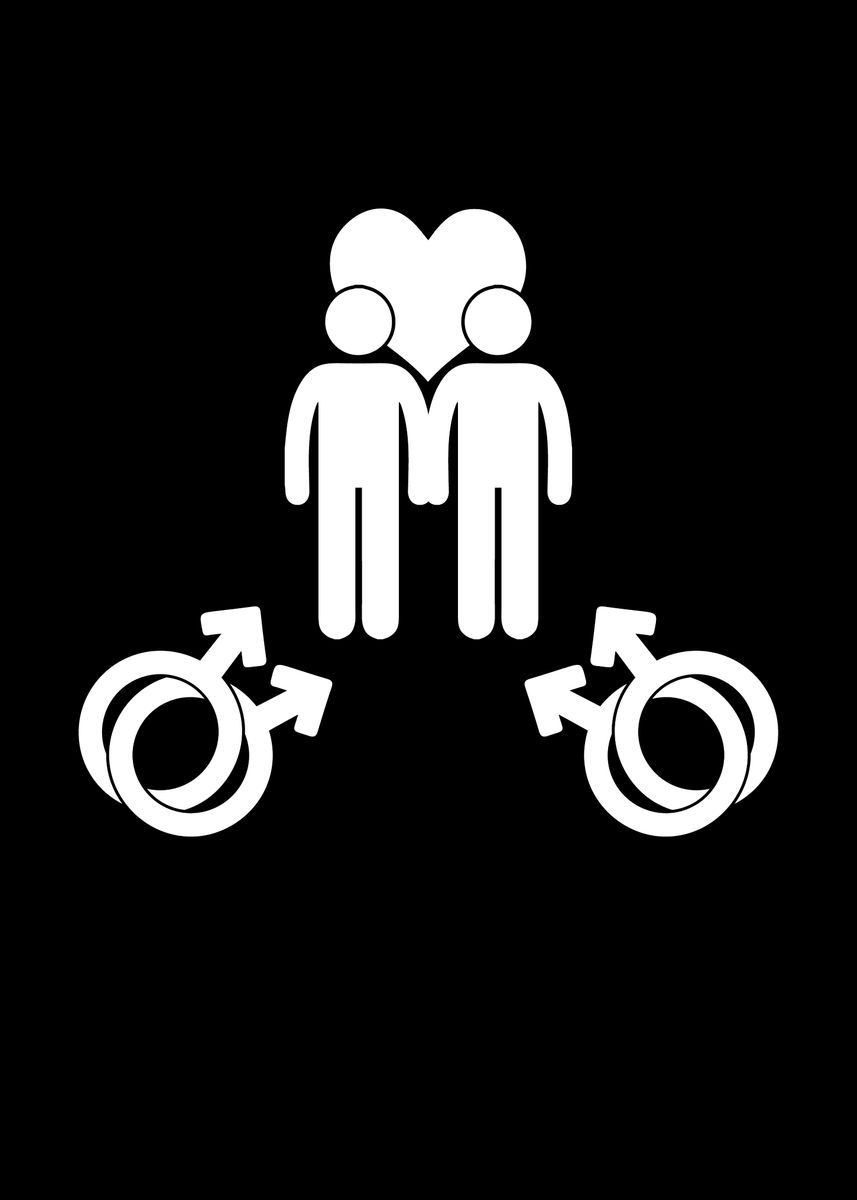 'Homosexuality' Poster, picture, metal print, paint by bananadesign ...