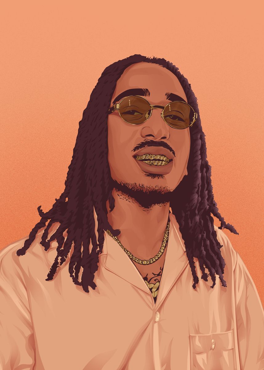 'Quavo' Poster, picture, metal print, paint by John Lester Tanael ...
