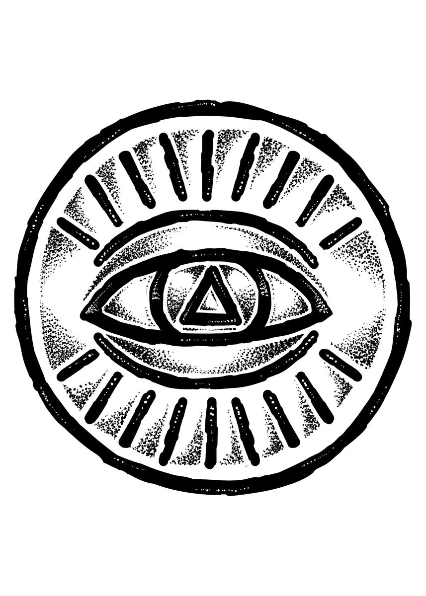 'Eye Symbol Tattoo 17' Poster, picture, metal print, paint by design by ...