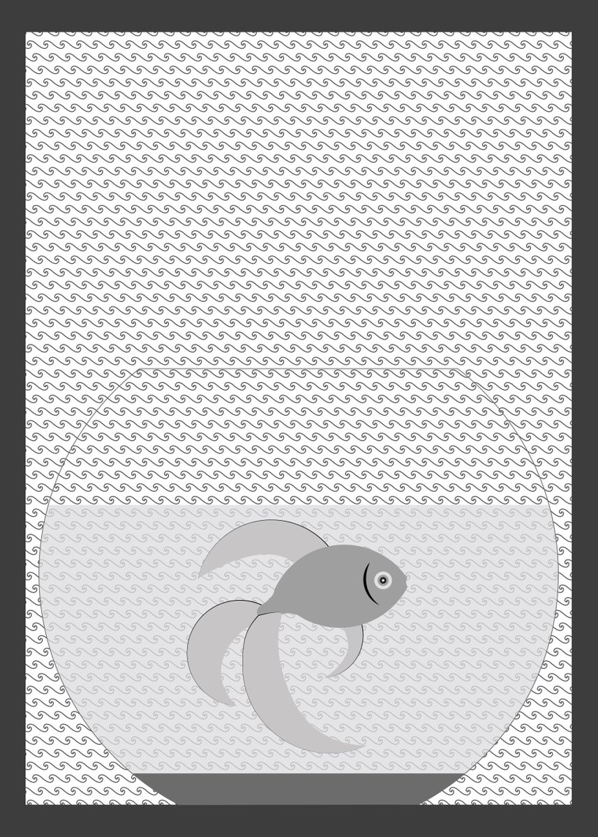 'Fish' Poster, picture, metal print, paint by DearMr.Fantasy | Displate