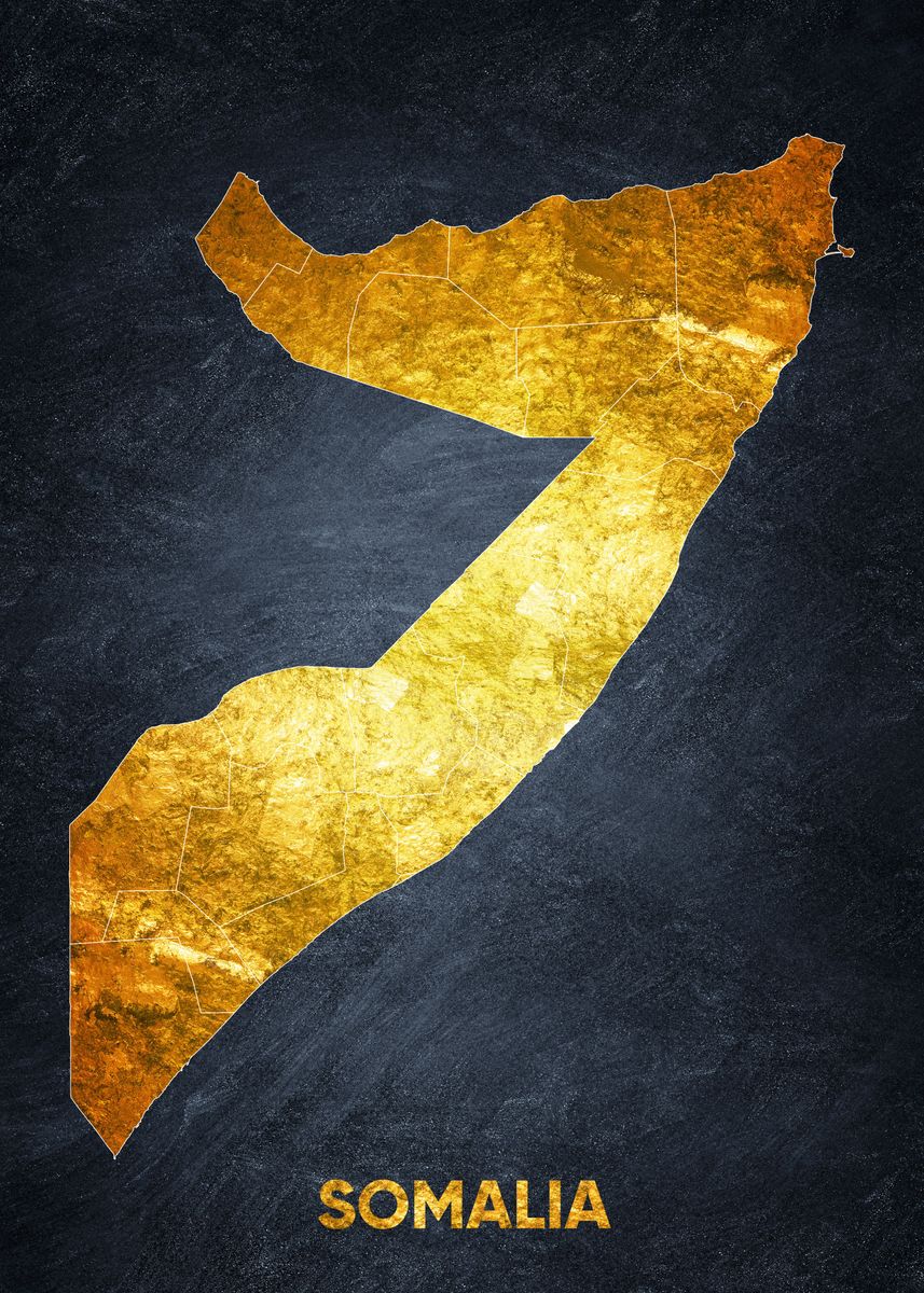 'Somalia Mogadishu' Poster, picture, metal print, paint by SplashDesign ...