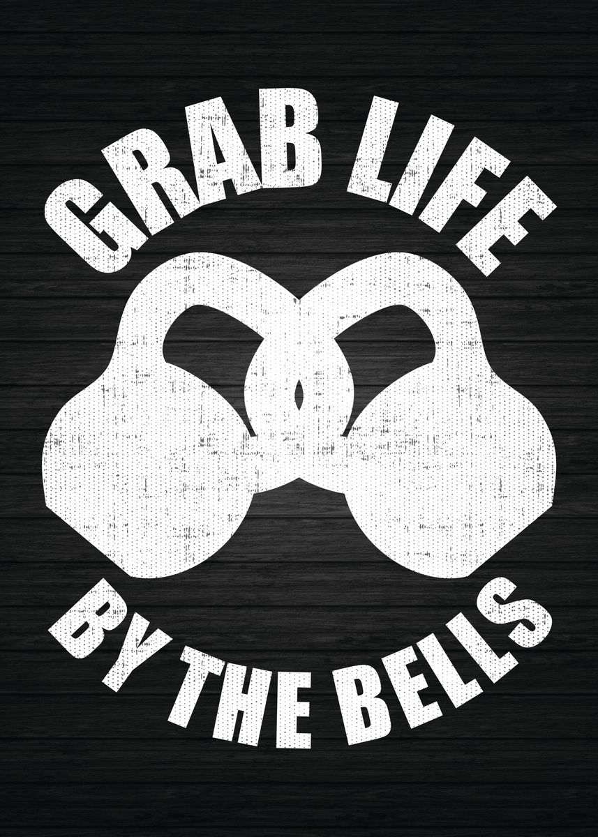 'Grab Life By Kettlebell' Poster, picture, metal print, paint by CHAN ...