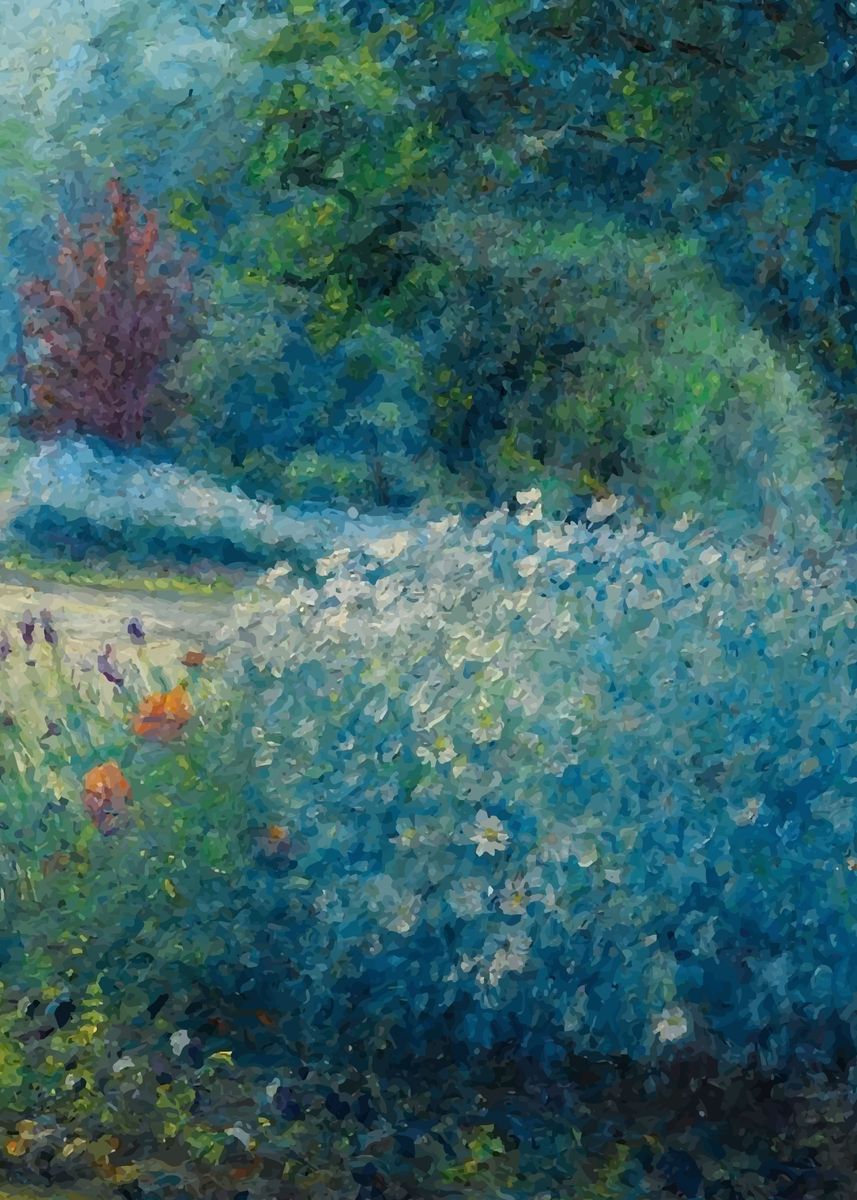 'Claude Monet forest' Poster, picture, metal print, paint by ArtGallery ...
