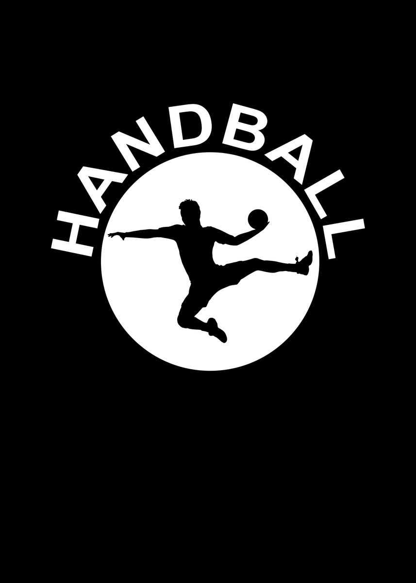'Handball' Poster, picture, metal print, paint by bananadesign | Displate
