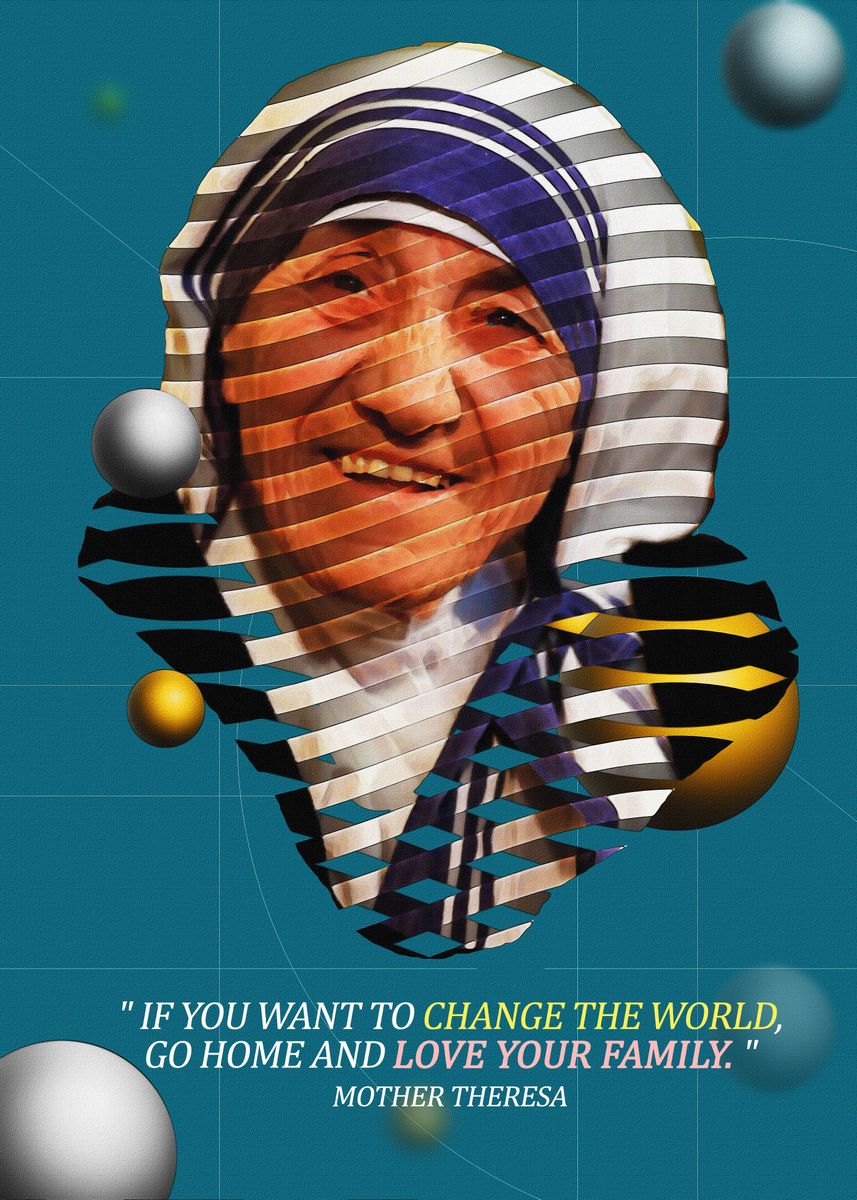 'Mother Teresa' Poster, picture, metal print, paint by The Poster ...