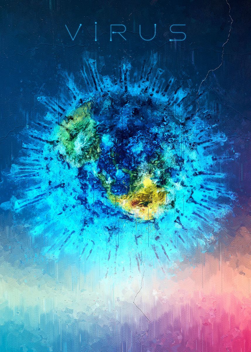'Virus Painting Art' Poster, picture, metal print, paint by ...