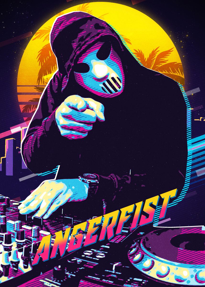 'ANGERFIST' Poster, picture, metal print, paint by Most Popular Cult ...