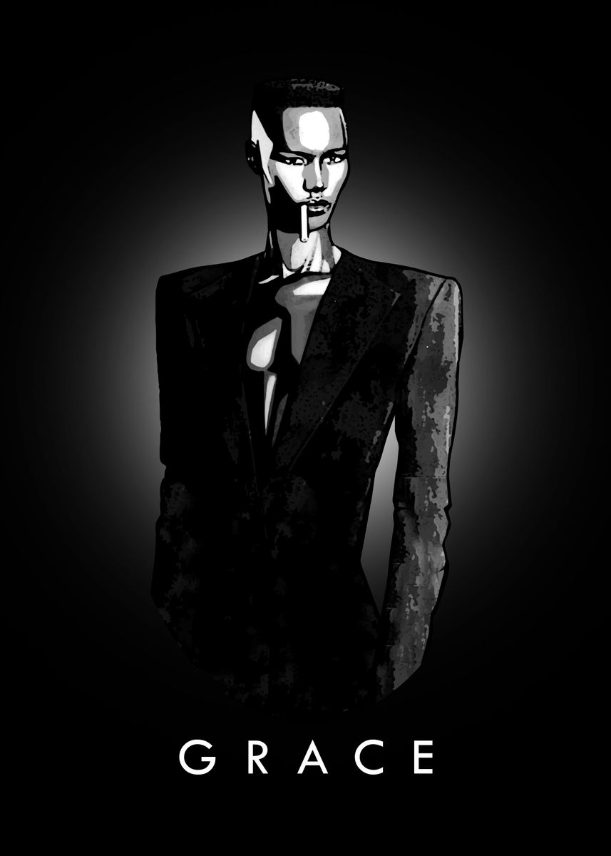 'Grace Jones' Poster, picture, metal print, paint by Bo Kev | Displate