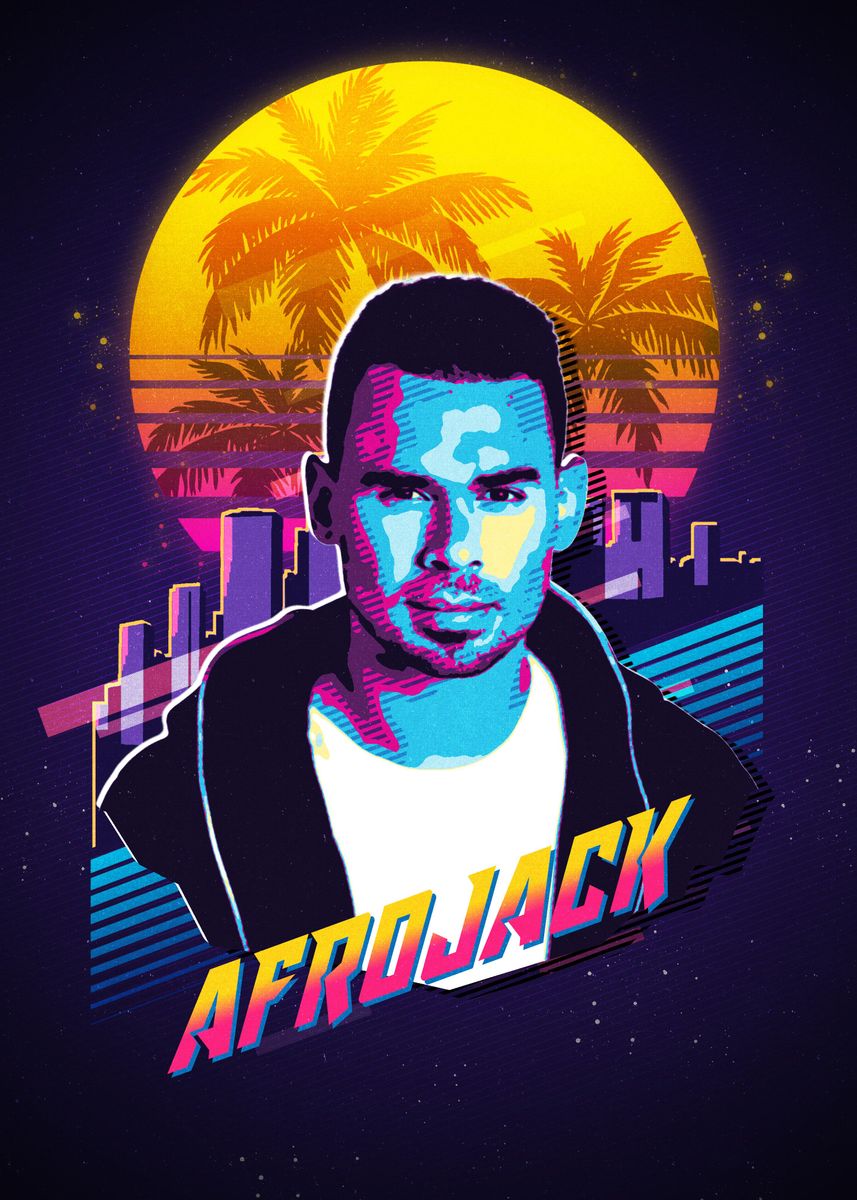 'AAFROJACK' Poster, picture, metal print, paint by Most Popular Cult ...