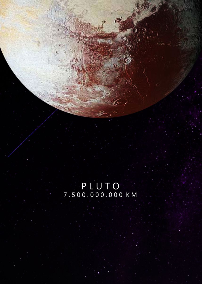'PLUTO' Poster, picture, metal print, paint by The FantArtistic | Displate
