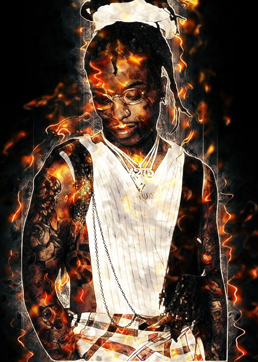 'Jacquees' Poster, picture, metal print, paint by Hipolito Wendorf ...