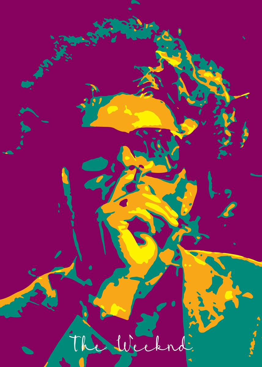 'The weeknd 3' Poster, picture, metal print, paint by taurungka Graphic ...