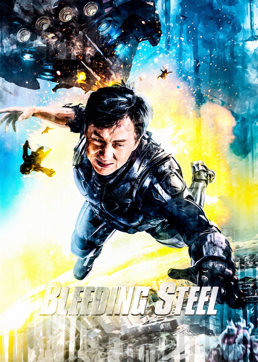 'Bleeding Steel 1' Poster, picture, metal print, paint by Jeffery ...