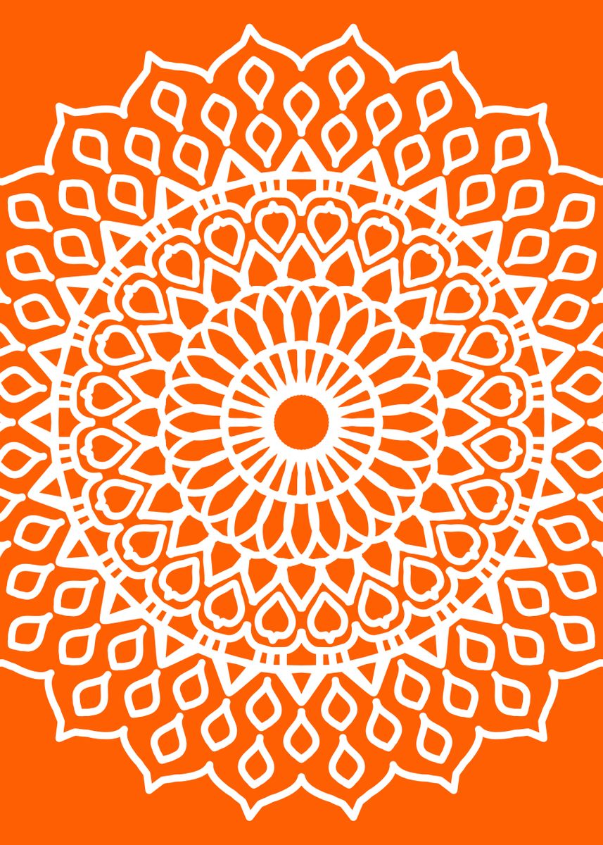 'Poppy Mandala' Poster by ArtBy Tekoro | Displate